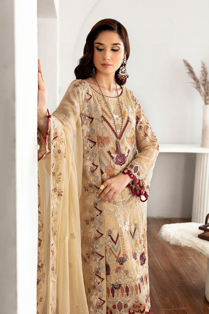 Ramsha Embroided Chiffon 3 Piece suit D-1108 – Babus Clothing