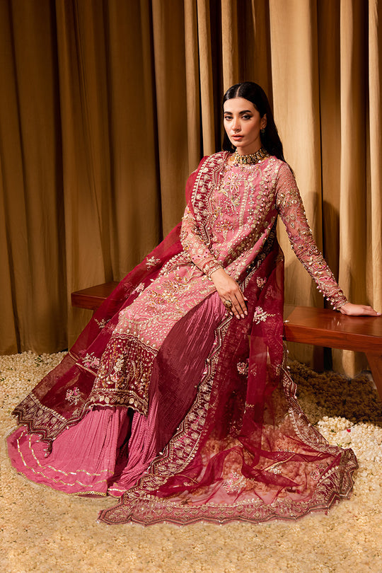 Maria Osama Khan Embroidered Organza 3 piece suit Zari – Babus Clothing
