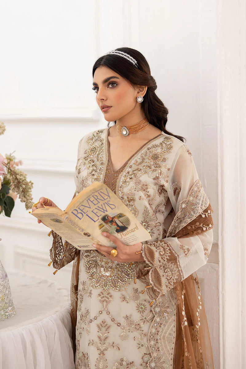 Ramsha Embroidered Organza Suit P-209 – Babus Clothing