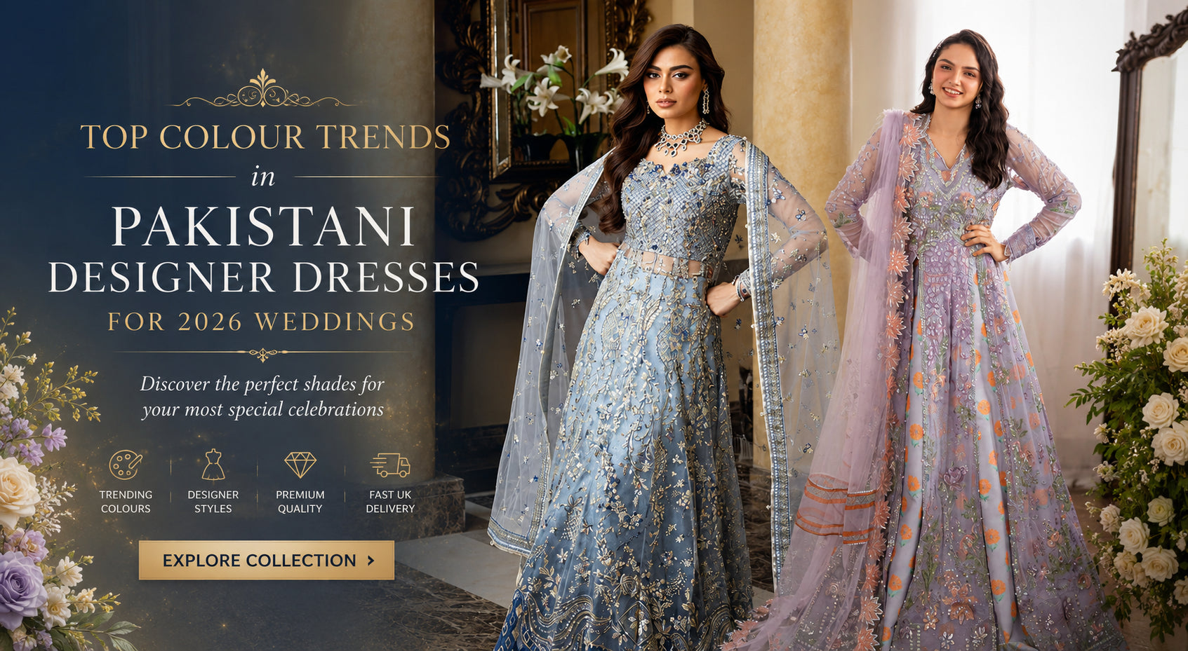 Top Colour Trends in Pakistani Wedding Dresses 2026 – Babus Clothing