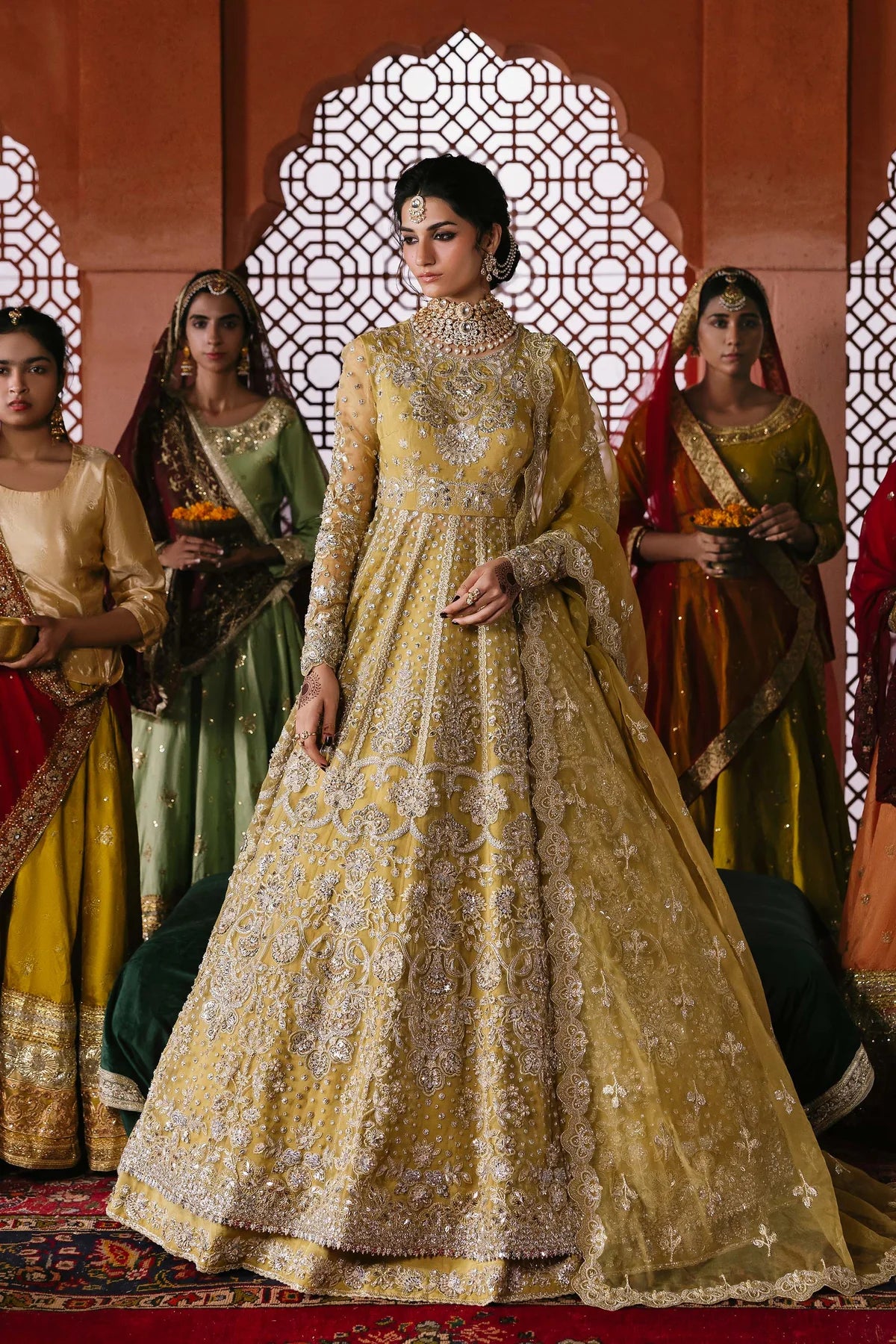 Akbar Aslam Embroidered Organza Suit Meherun – Babus Clothing