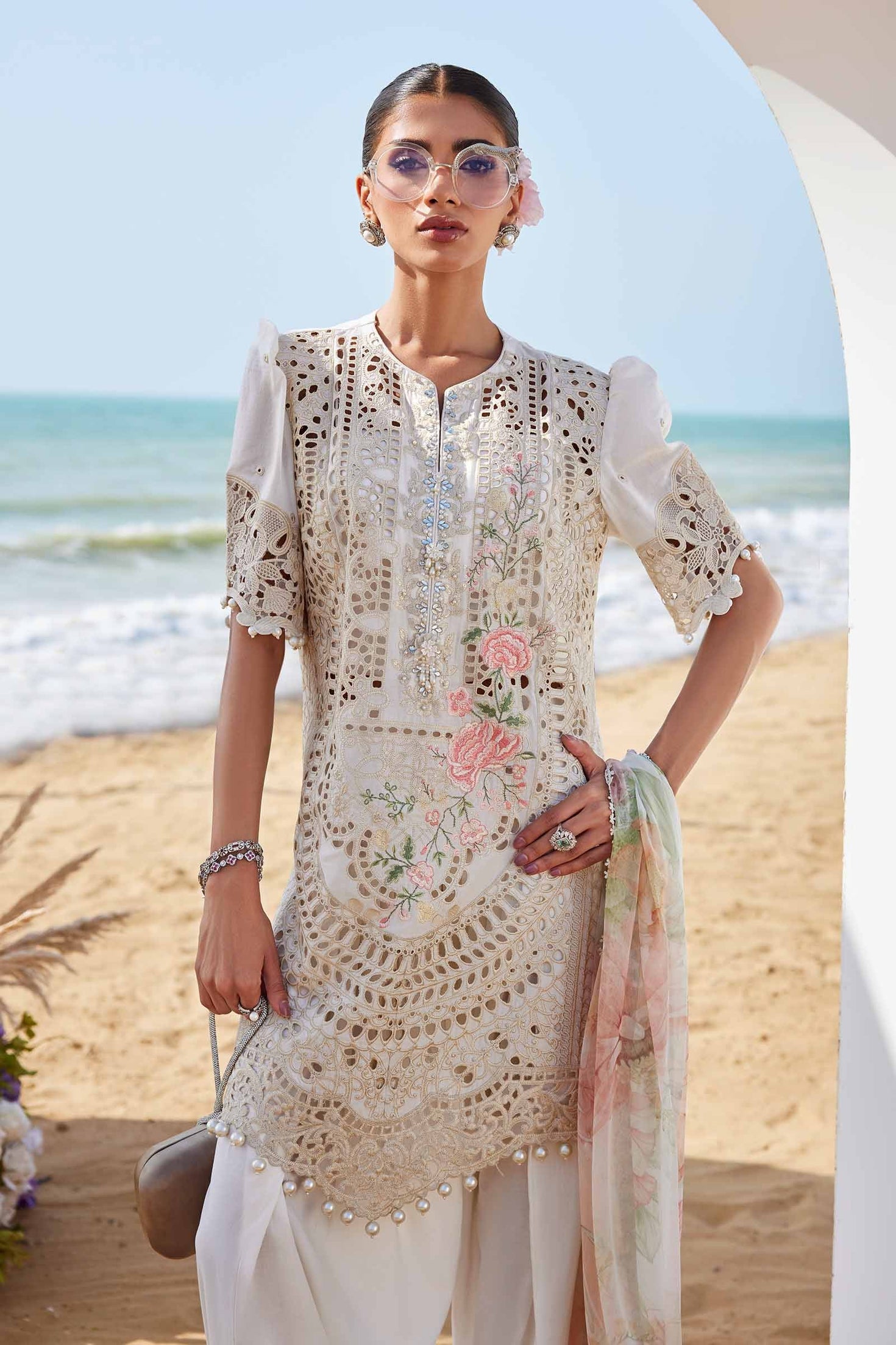 Maria B Embroidered Lawn Suit | EID LAWN-25-07 – Babus Clothing