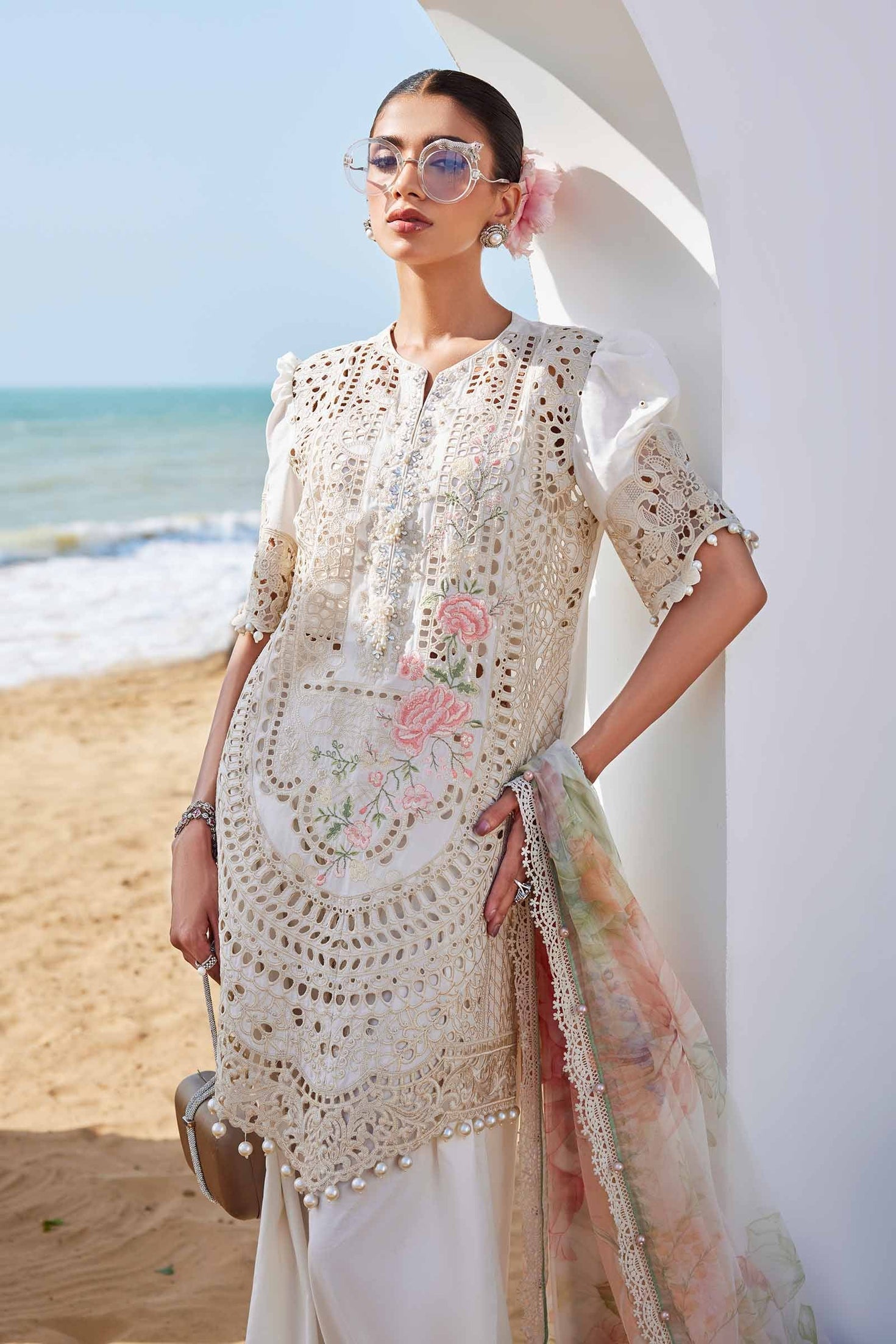 Maria B Embroidered Lawn Suit | EID LAWN-25-07 – Babus Clothing