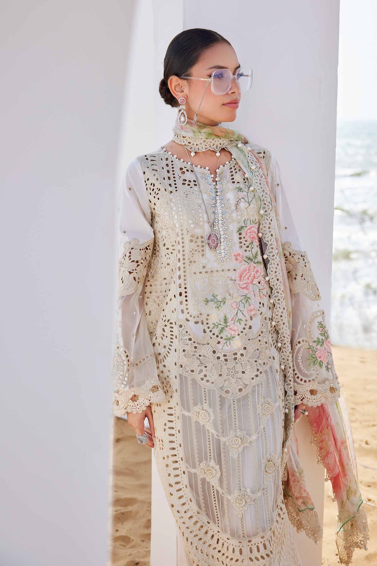 Maria B Embroidered Lawn Suit | EID LAWN-25-07 – Babus Clothing