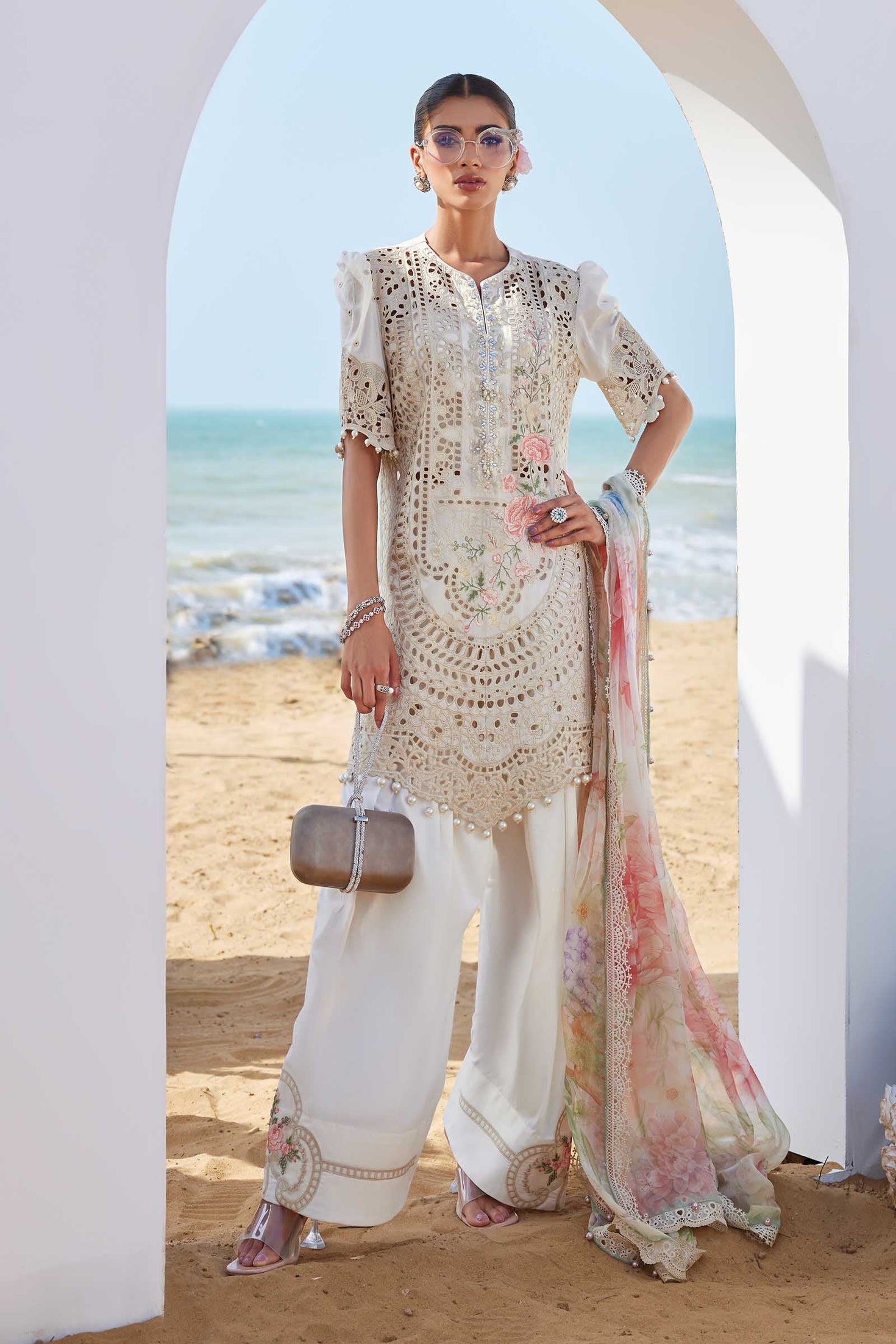 Maria B Embroidered Lawn Suit | EID LAWN-25-07 – Babus Clothing