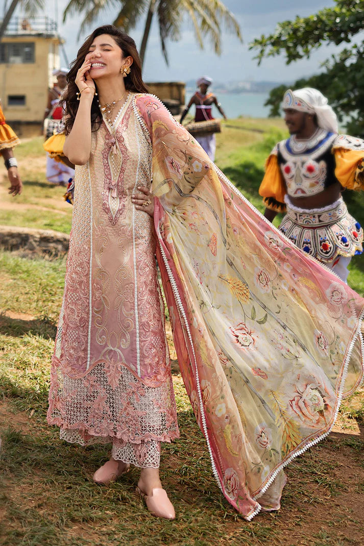 Mushq Embroidered Lawn suit Tranquil Spark – Babus Clothing